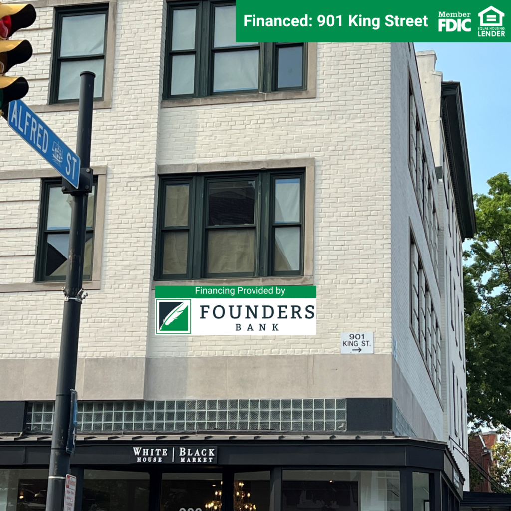 Financing Provided for 901 King Street - Founders Bank